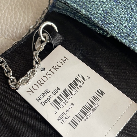 Glint | Bags | Glint Purse Prom Formal Color Trend Light Blue Teal Long ...